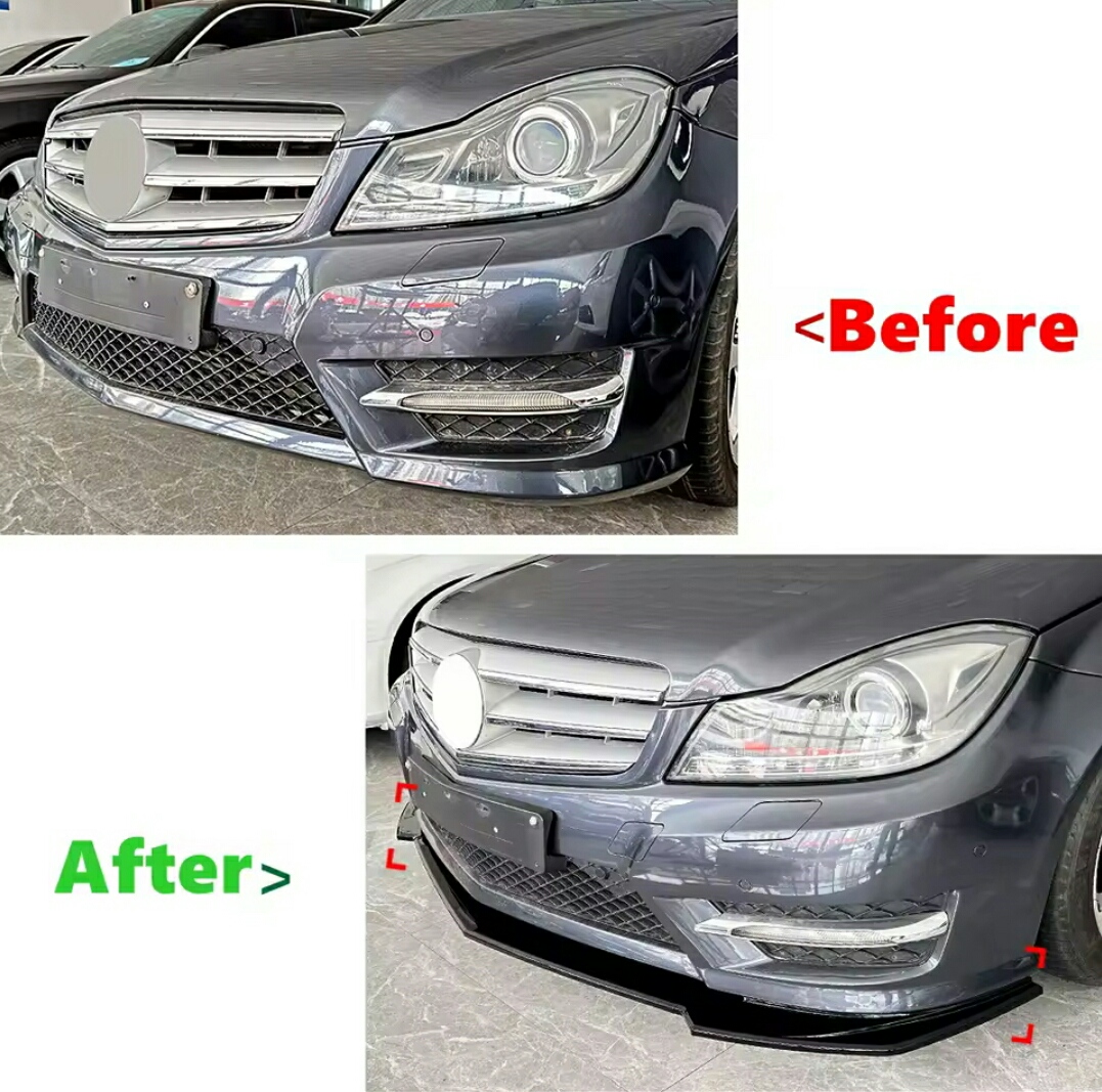 MERC W204 (FACELIFT) (C-CLASS) VORSTEINER STYLE FRONT SPOILER (NON-OEM ...